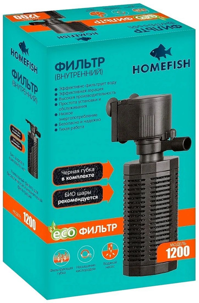 Фильтр для аквариума HOMEFISH до 150 л, модель 1200 - купить с ...