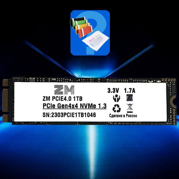 1 ТБ Внутренний SSD-диск ZhiTai SSD ZM NVMe 1TB PCIe 4.0 ...