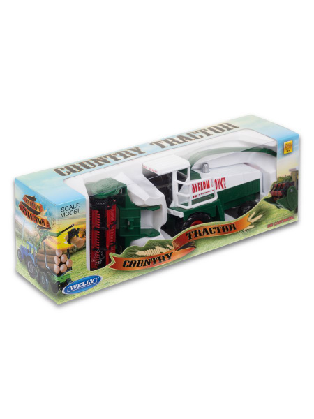 Игрушка Welly, модель комбайна с жаткой - купить с доставкой по ...
