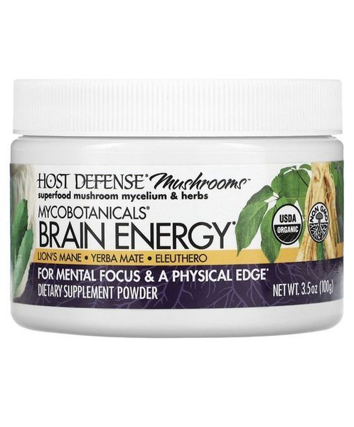 Fungi Perfecti Host Defense Brain Energy Энергия для мозга смесь грибов ...