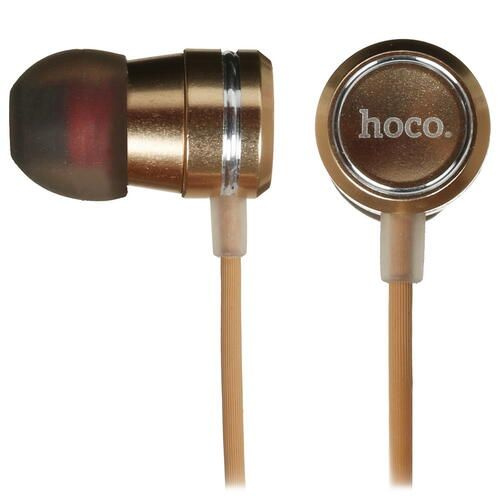 Наушники Внутриканальные hoco Проводная гарнитура M16 золотистый Проводное 5370956 купить c ...