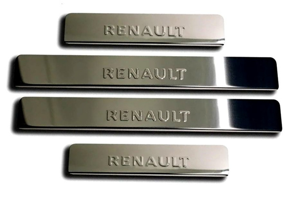 Накладка на пороги Renault Logan, Megane, Sandero / Рено Логан, Меган ...