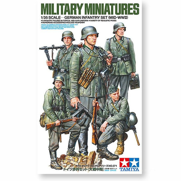 Сборная модель Машинка tamiya-35371 1/35 German Infantry Group Mid War ...