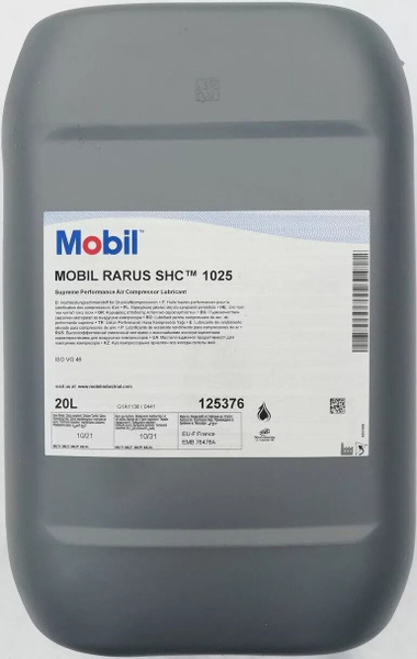 Масло компрессорное Mobil RARUS SHC 1025 синтетика 20 л - купить по ...