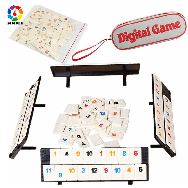 Traveling Portable Rummikub Israel Mahjong Digital Board Game ...
