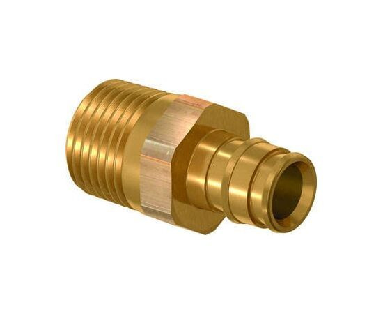 Штуцер латунный с наружной резьбой Usystems 20x3/4" НР, 176763_1 ...