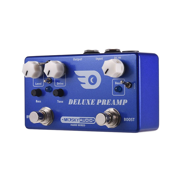 MOSKY DELUXE PREAMP 2-в-1 педаль эффектов для гитары Boost + Classic - купить с доставкой по ...