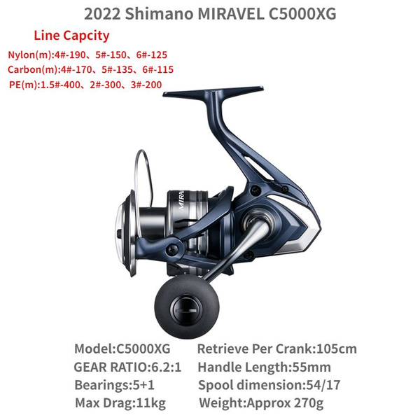 2022 Shimano MIRAVEL C5000XG 6.2 Катушка для рыболовных снастей купить c доставкой на OZON по ...