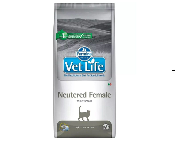 Vet Life Neutered Female корм для кошек сухой , 2 кг - купить с ...