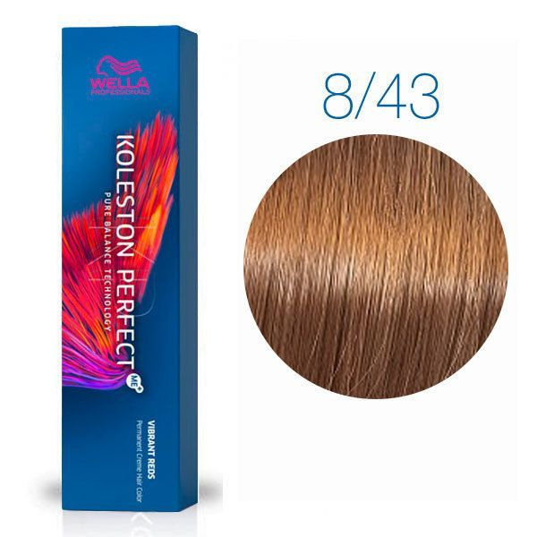 Wella Professionals Крем-краска для волос Koleston Perfect, 8/43 ...