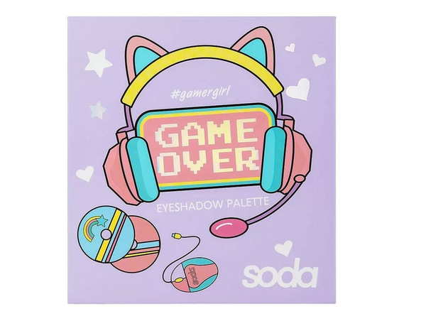 Палетка теней для век Soda "Game over" - купить с доставкой по выгодным ...