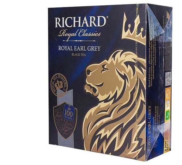 Чай RICHARD ROYAL EARL GREY 100 пак., 200 гр*4 шт - купить с доставкой ...