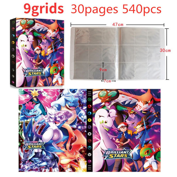 Альбом Pokemon 540 карточек Anime Game Pikachu коллекция подарок детям ...