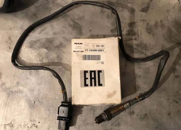 Датчик кислородный (лямбда зонд) MAN Tga, Tgm, Tgs, Tgx, Tgl 51.15408 ...