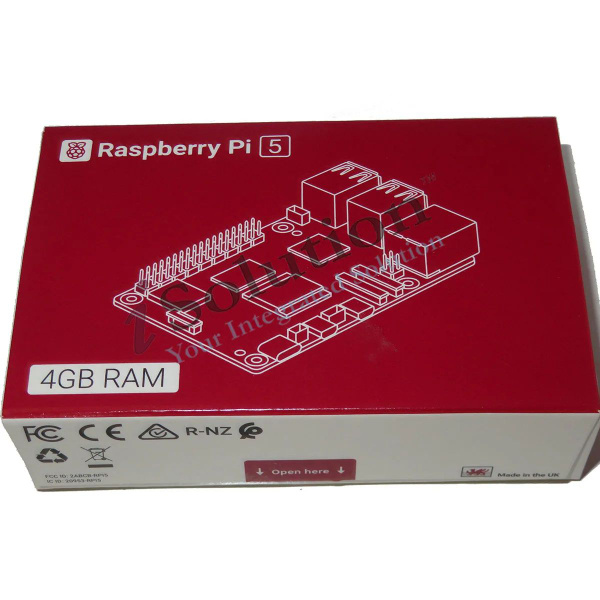 Raspberry Pi 5, системная плата Arm Python 4 ГБ, программируемая PCIe ...