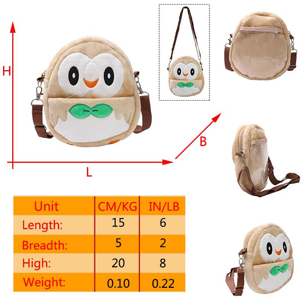 Покемон Плюшевые Мягкие игрушки кукла Pokemon / Rowlet bag 20 cm ...
