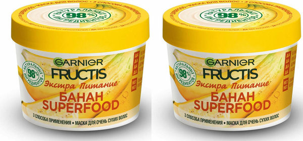 Garnier Маска для волос Банан, 390 мл, 2 шт - купить с доставкой по ...