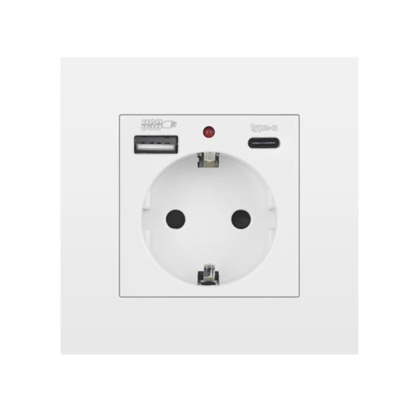 Европейская розетка с usb-портом - купить по низкой цене в интернет ...