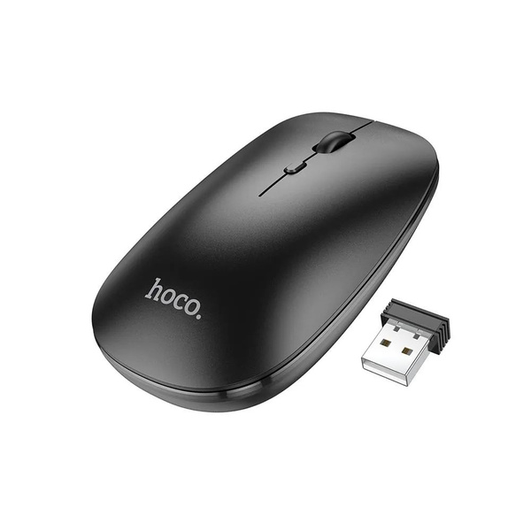 Мышь беспроводная hoco GM, черный - купить по выгодной цене в интернет ...
