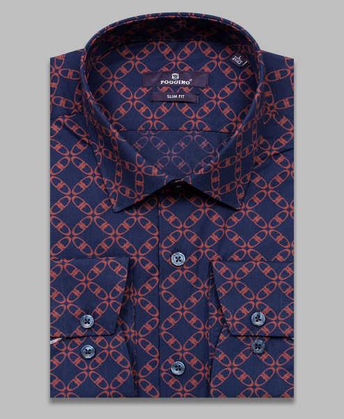 Рубашка Poggino Slim Fit - купить с доставкой по выгодным ценам в ...