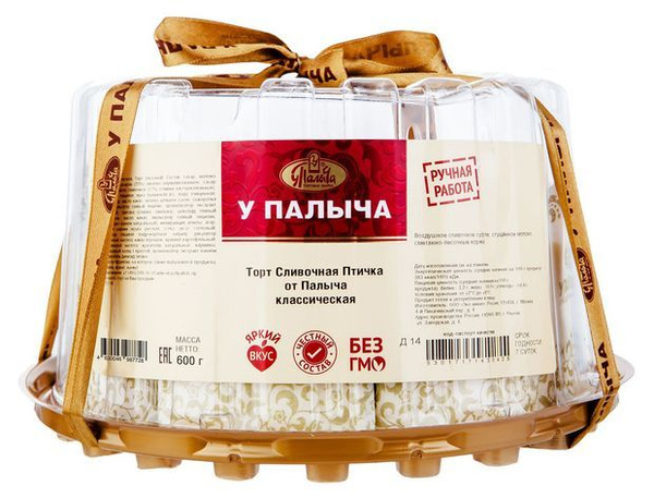 Торт У Палыча сливочная птичка классическая, 600г, 1 шт. - купить с ...