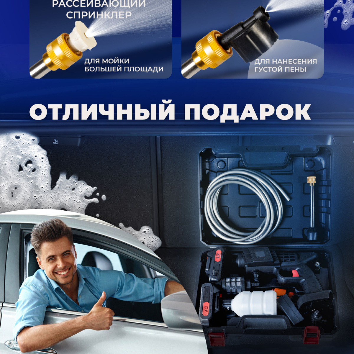 Портативная минимойка для авто FELFRI - купить в интернет-магазине OZON ...