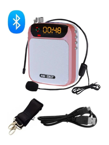Микрофон для конференций Рупор усилитель голоса для гида USB, mp3, FM ...