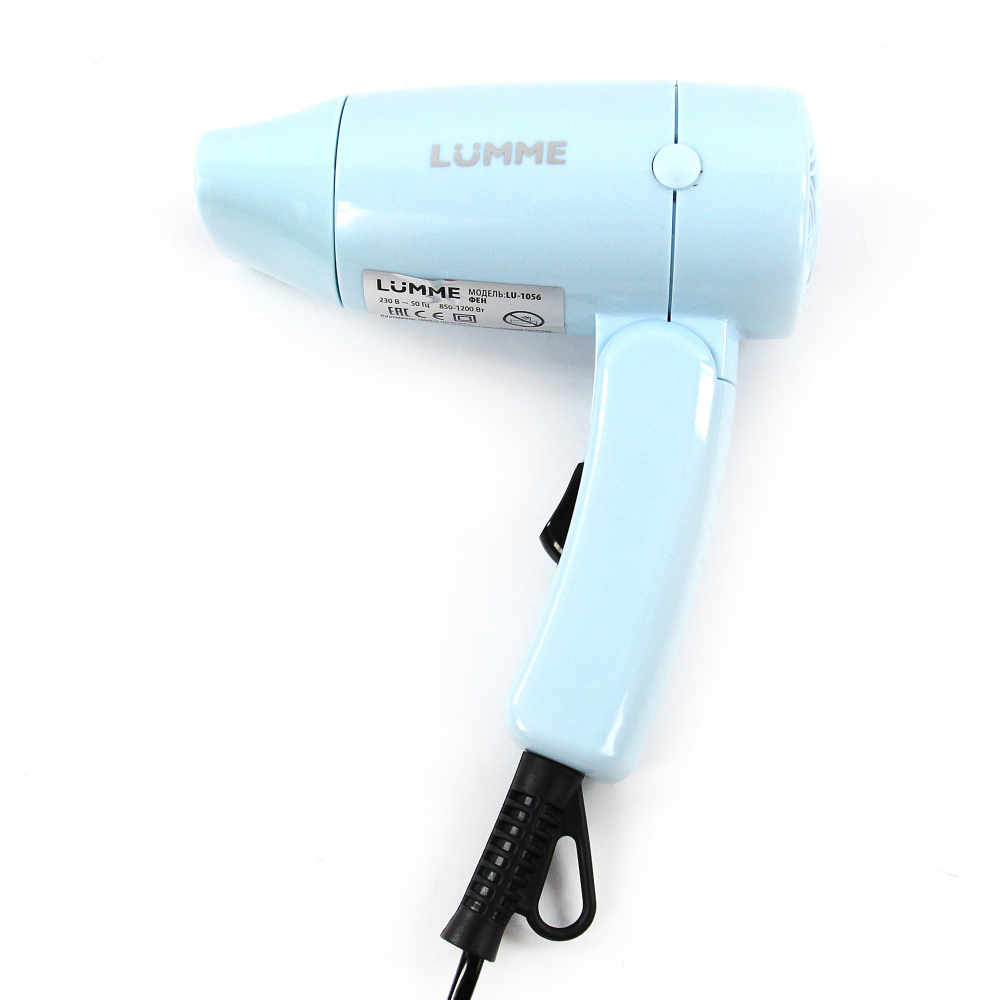 Фен для волос Lumme LU-1056, голубой - купить по выгодным ценам в интернет-магазине OZON