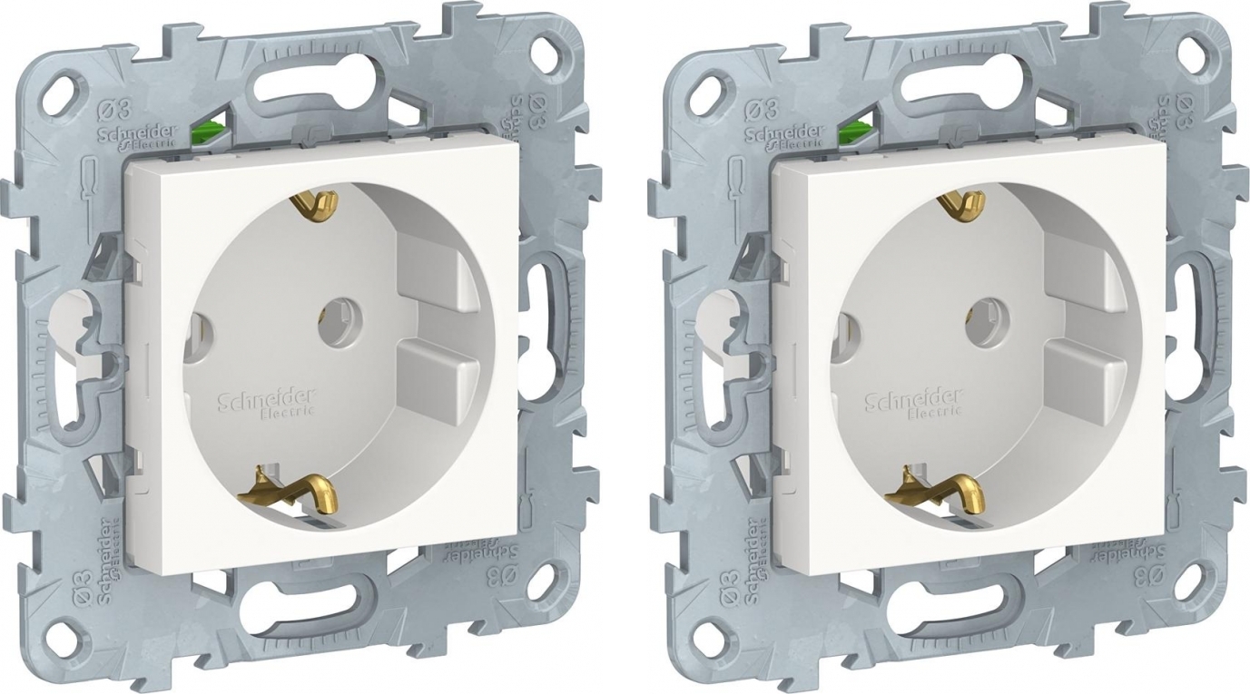 Механизм розетки Schneider Electric Unica New с быстрозажимными ...