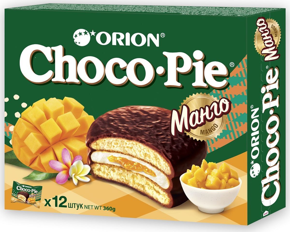 "Choco Pie Mango" ЧокоПай Манго 360гр(12пак) 3 шт по 360 гр — купить в ...