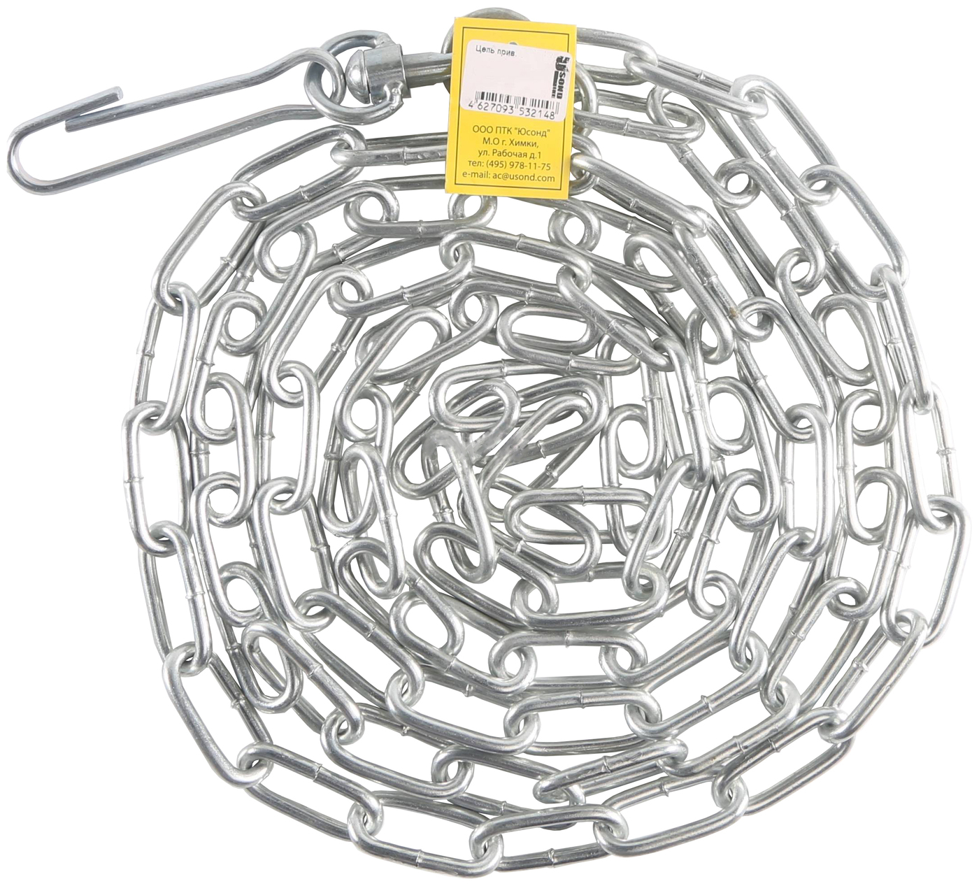 Характеристики Цепь Usond привязочная, 6 м х 24 мм, подробное описание ...