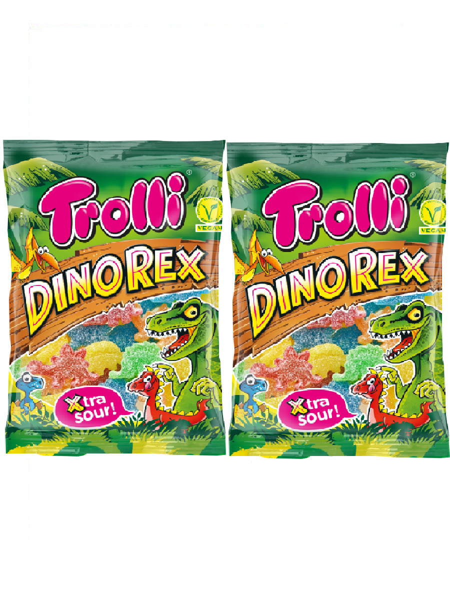 Trolli, Мармелад жевательный Dino Rex 2 шт. по 100г - купить с ...