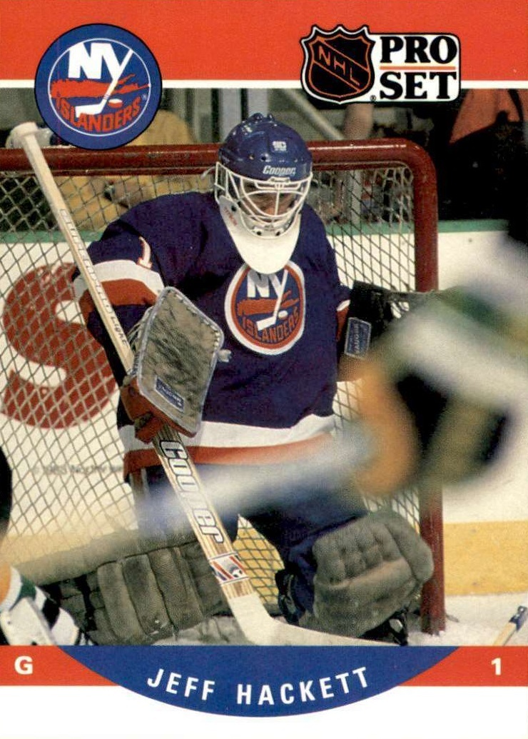 1990 Коллекционная хоккейная карточка №624 Jeff Hackett — купить в ...
