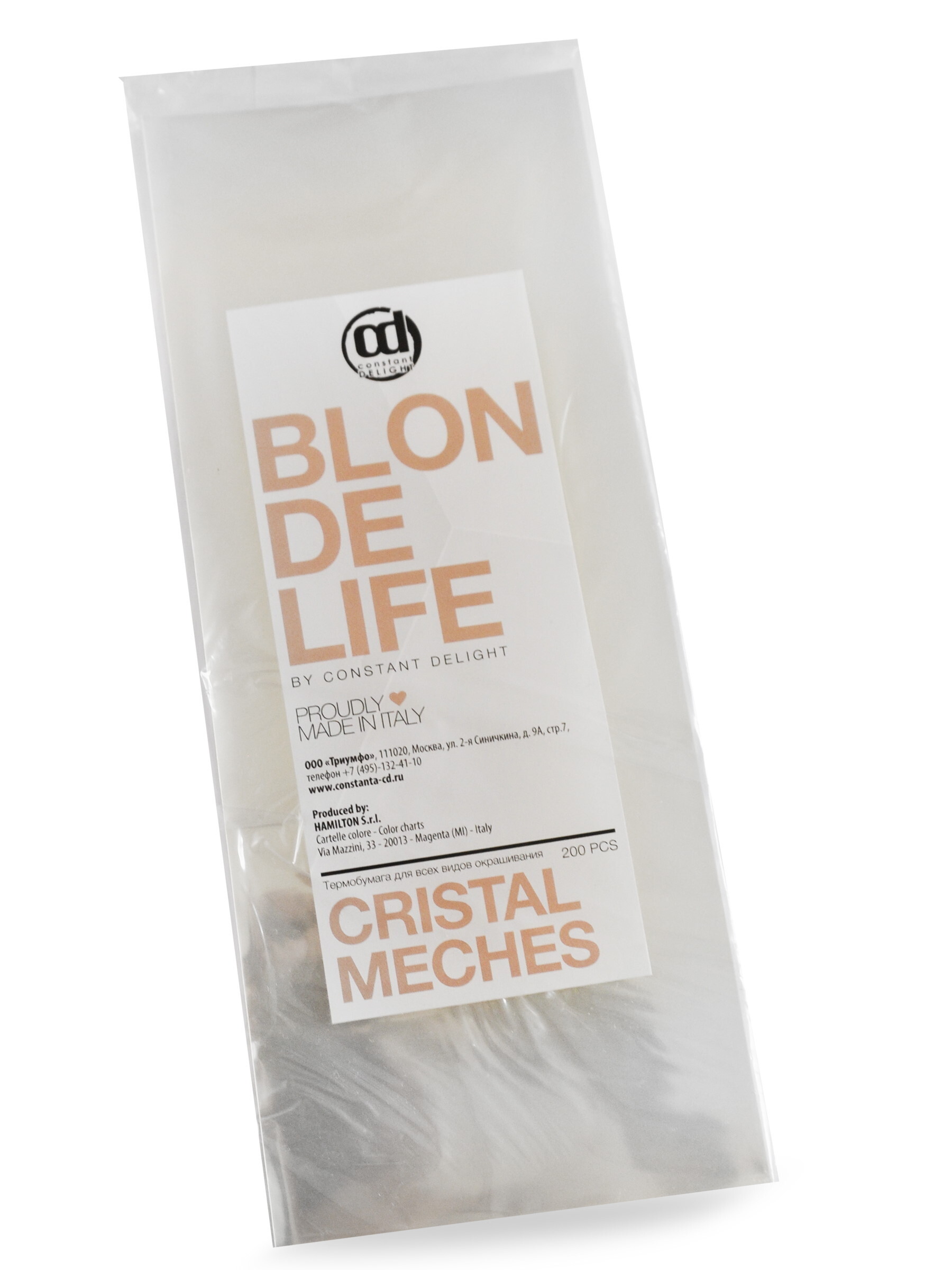 CONSTANT DELIGHT Термобумага BLONDE LIFE для окрашивания волос cristal ...
