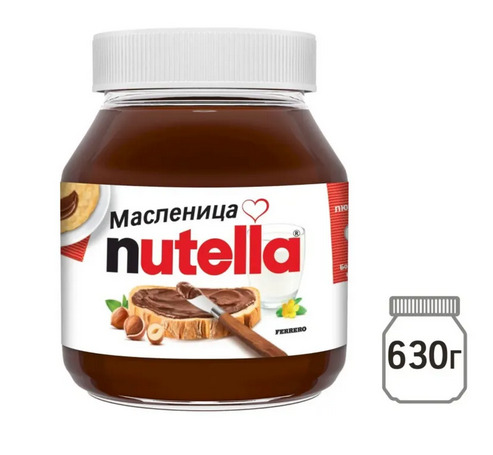 Nutella паста ореховая с добавлением какао 630 гр /нутелла 630 гр ...