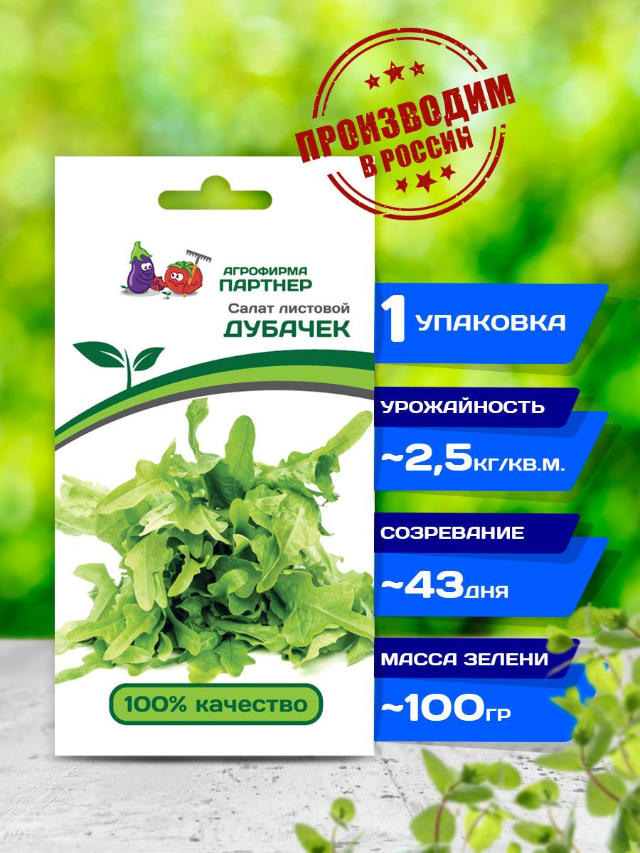 Салат Дубачек – купить семена на OZON по выгодным ценам