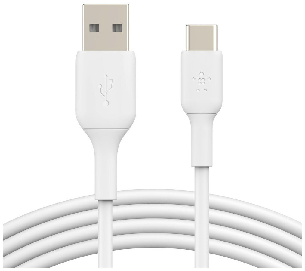 Кабель Belkin USB-A - USB-C , 3м, пластик, белый (CAB001bt3MWH ...
