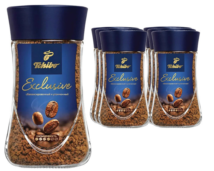 Кофе растворимый Tchibo Exclusive Чибо эксклюзив, 190 г х 6 шт — купить ...