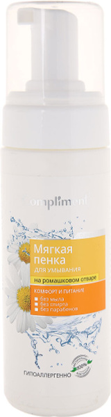Compliment Пенка для умывания на ромашковом отваре, 160 мл - купить с ...