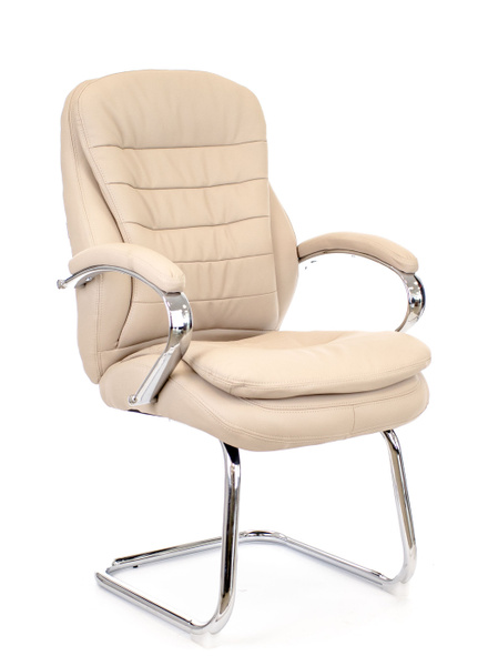 Офисное кресло руководителя Everprof Valencia CF экокожа бежевый купить на OZON по низкой цене ...