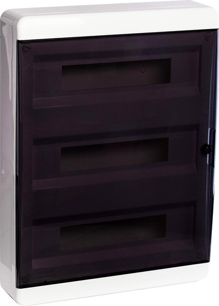 Щит навесной Tekfor BNK 40-54-1 54 модуля прозрачная черная дверца IP41 - купить по выгодной ...