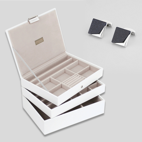 Вместительная шкатулка средних размеров LC Designs White 70796 купить на OZON по низкой цене ...