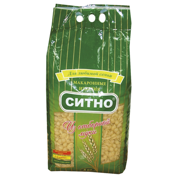 Макароны Ракушки 5 кг "СИТНО" - купить с доставкой по выгодным ценам в ...
