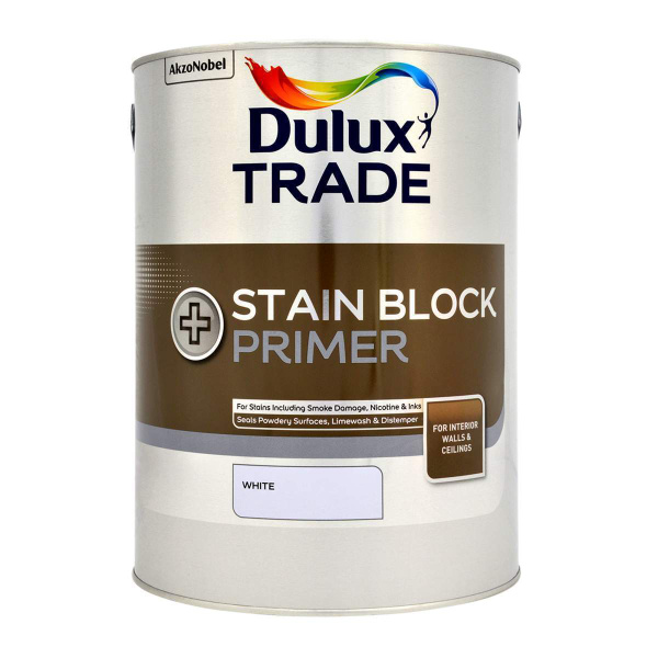 Краска DULUX Stain Block Primer, Сополимерная дисперсия, белый - купить ...