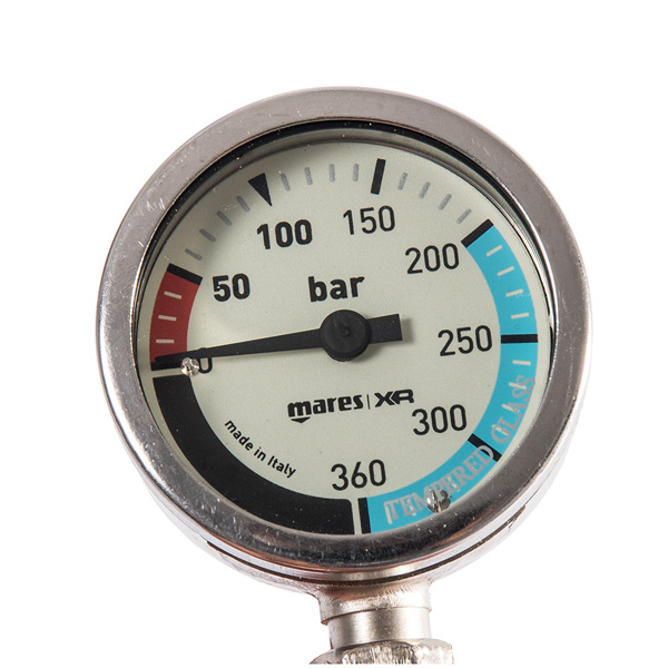 Манометр Mares XR O2 диаметр 52 мм со шлангом Miflex 15 см, 414602 ...