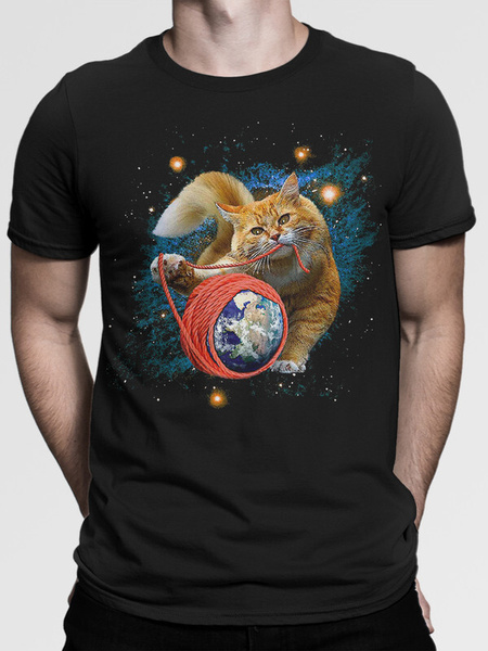 Футболка Мужской Dreamshirts черный Короткий, размер 56 Хлопок Логотип ...