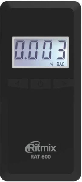 Алкотестер Ritmix RAT-600 электрохимический купить на OZON по низкой цене (1580648993)