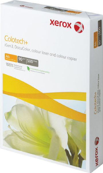 Бумага XEROX COLOTECH PLUS, А4, 90 г/м2, 500 л., для полноцветной ...