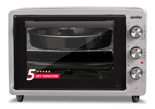 Мини-печь Simfer M3428, серый, 34 л купить c доставкой на OZON по низкой цене (177829301)