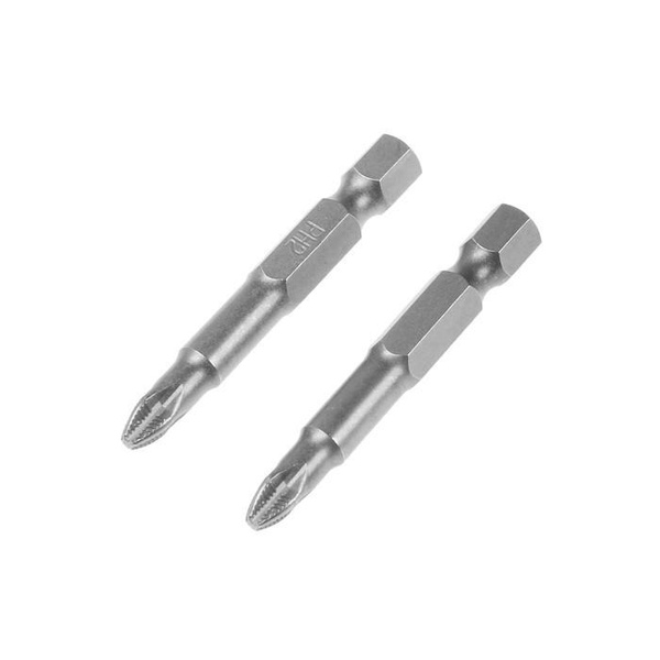 Биты ТУНДРА, намагниченные, сталь CrV, PH2 х 50 мм, 2 шт. купить на ...